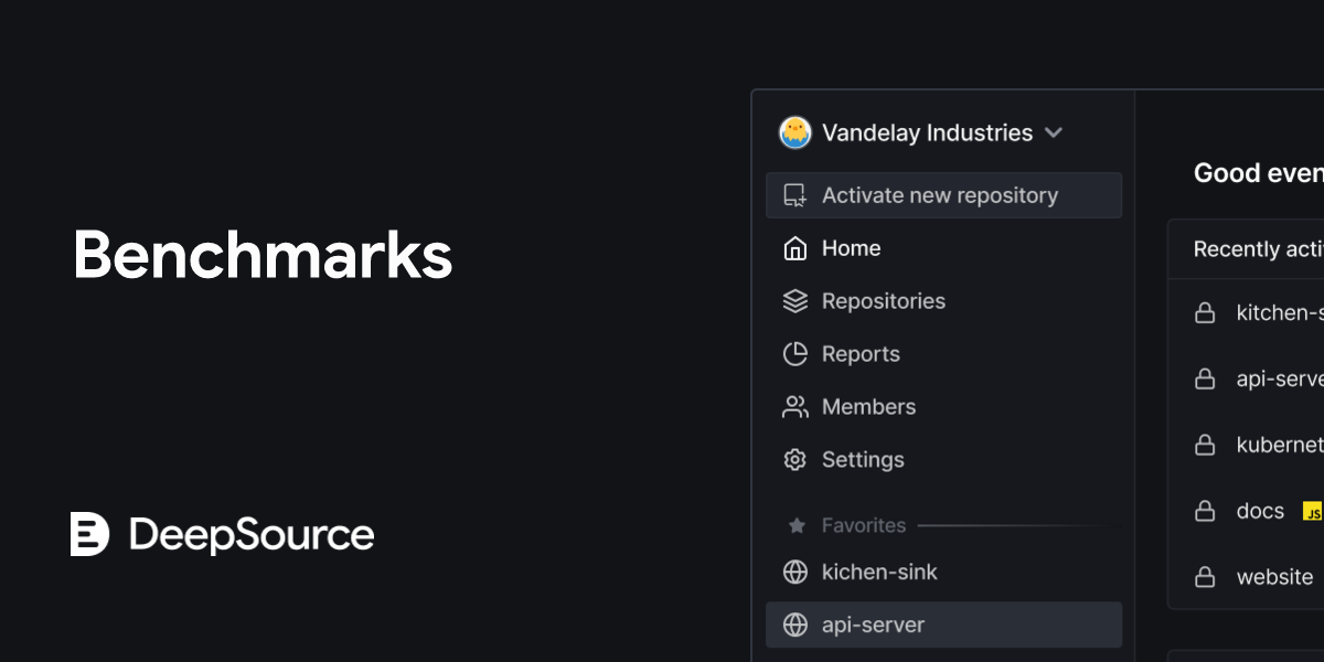 Benchmarks • DeepSource