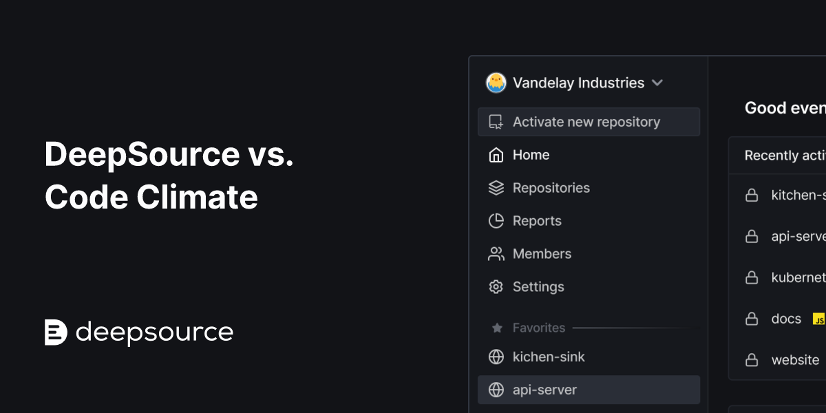 Code Climate Alternatives • DeepSource