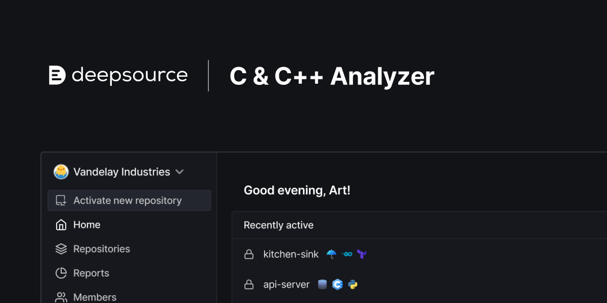 C & C++ Static Analysis and SAST ・ DeepSource