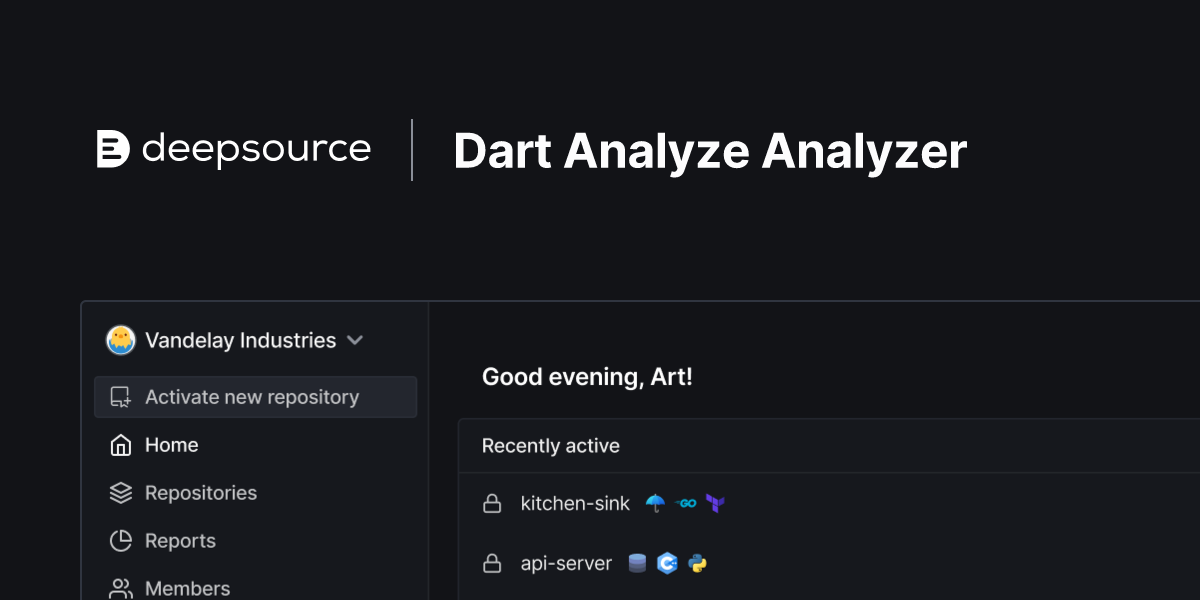 Dart Analyze Static Analysis And Sast ・ Deepsource