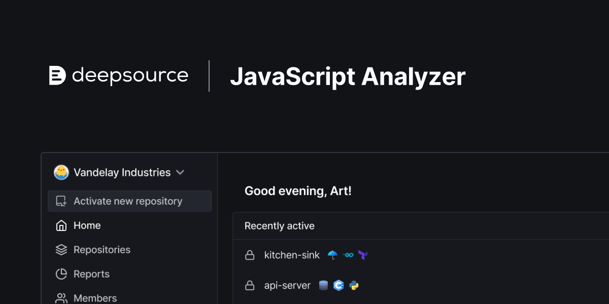 JavaScript Static Analysis and SAST ・ DeepSource