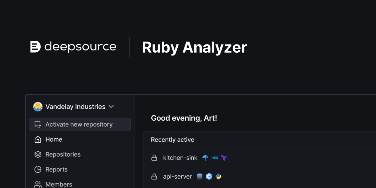 Ruby Static Analysis and SAST ・ DeepSource