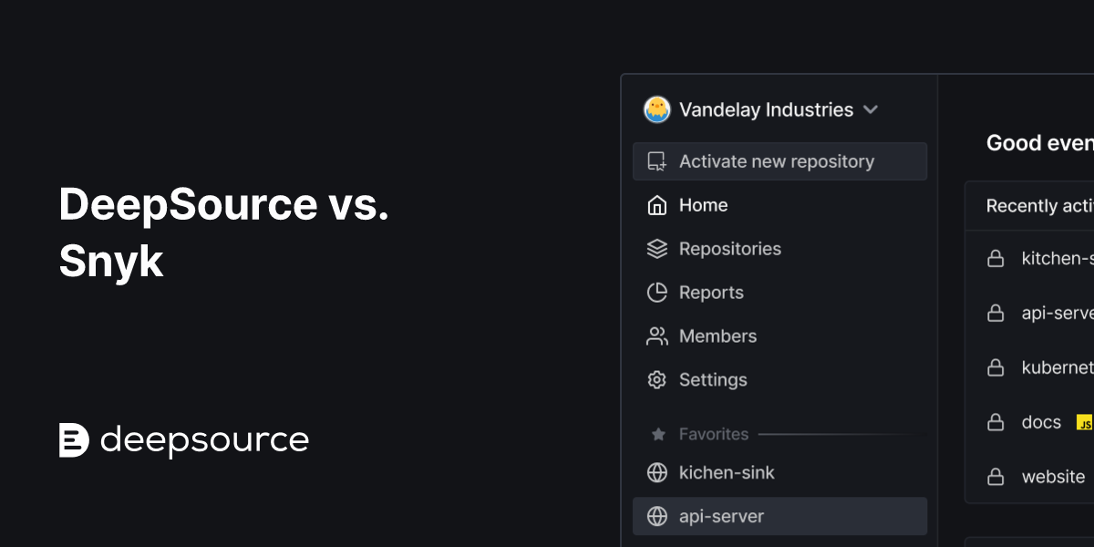 Snyk Alternatives • DeepSource